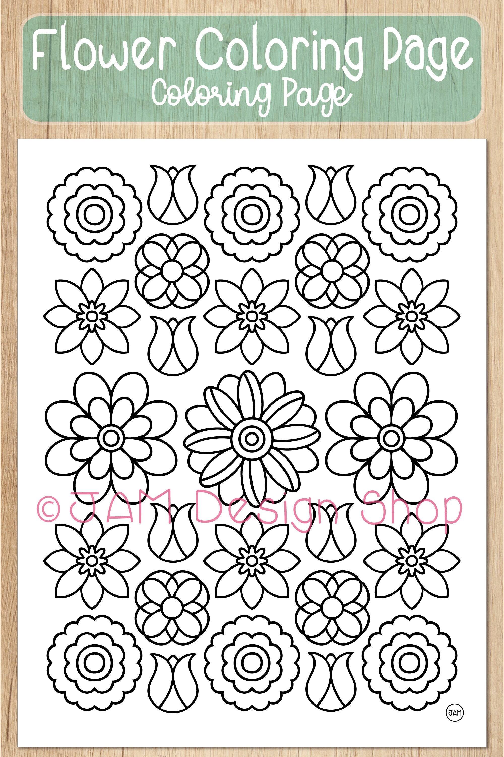 Floral Coloring Pages, Flower Pattern, Flower Power, Adult Coloring ...