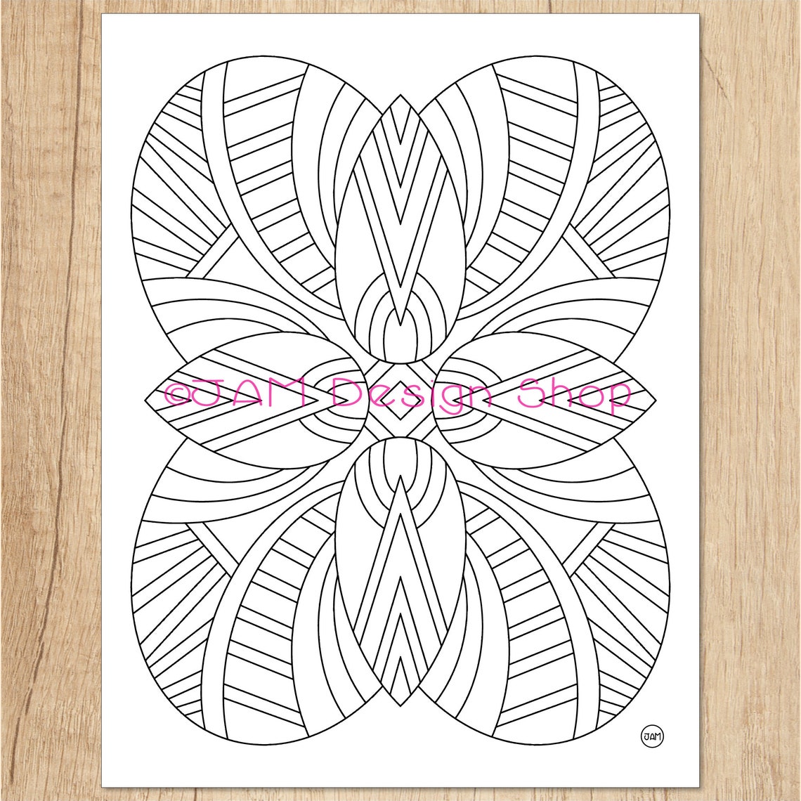 Zentangle Coloring Pages, Printable Coloring, Instant Download ...