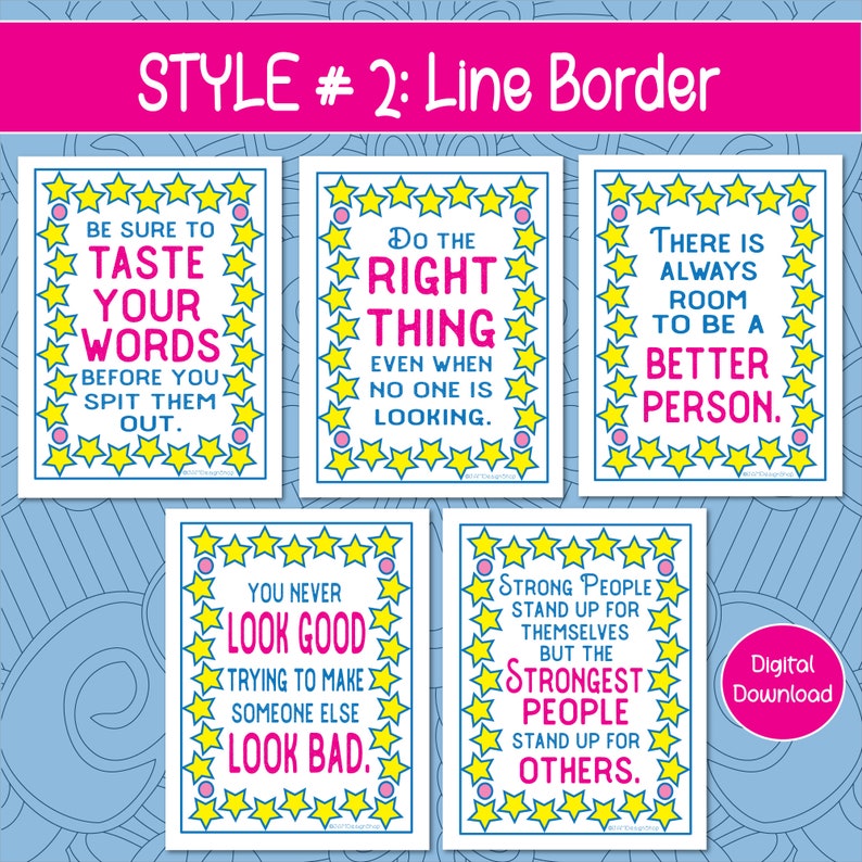 Classroom Posters, Printable Posters, Character Counts, Bulletin Board ...