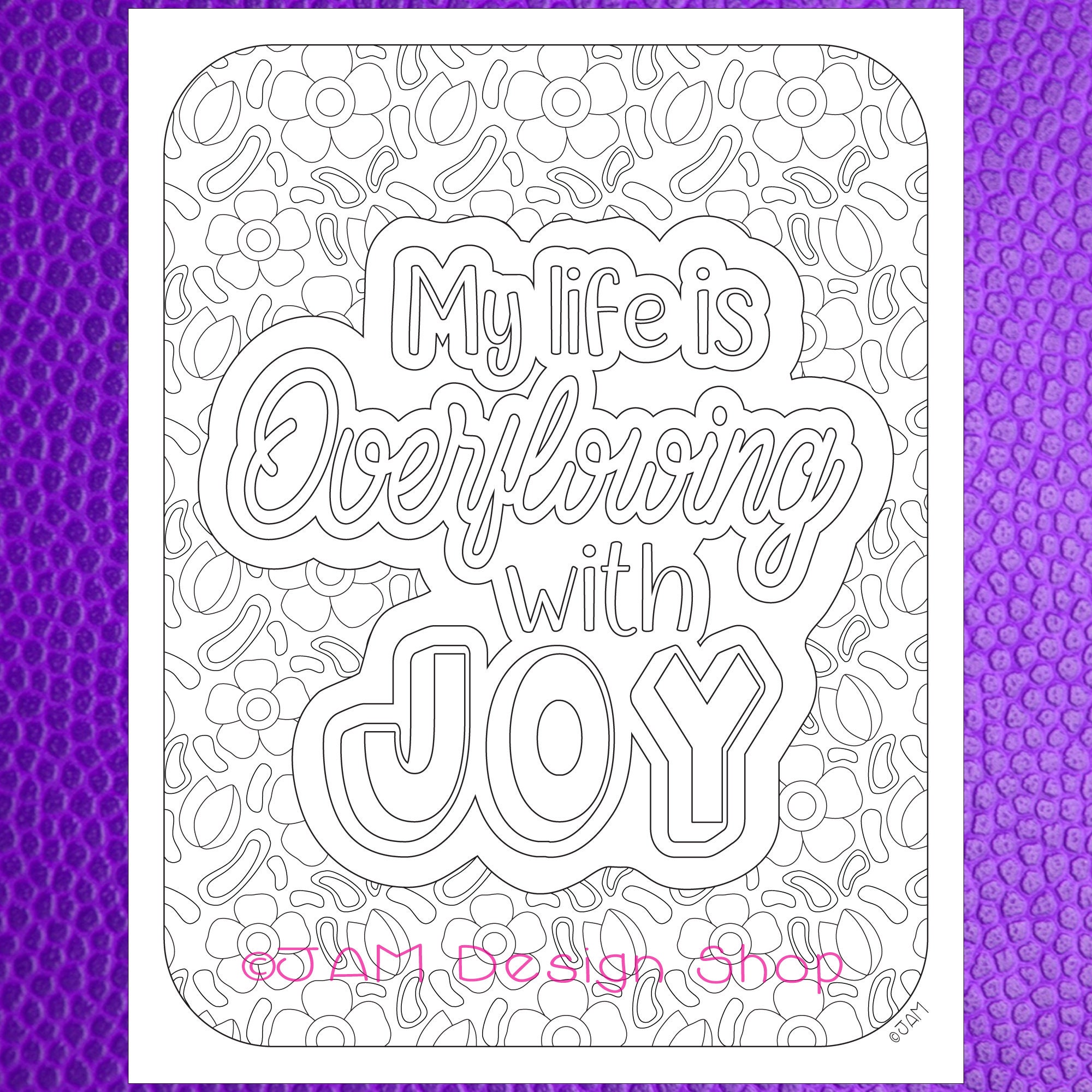 Positive Affirmation Coloring Page Affirmation Stress | Etsy