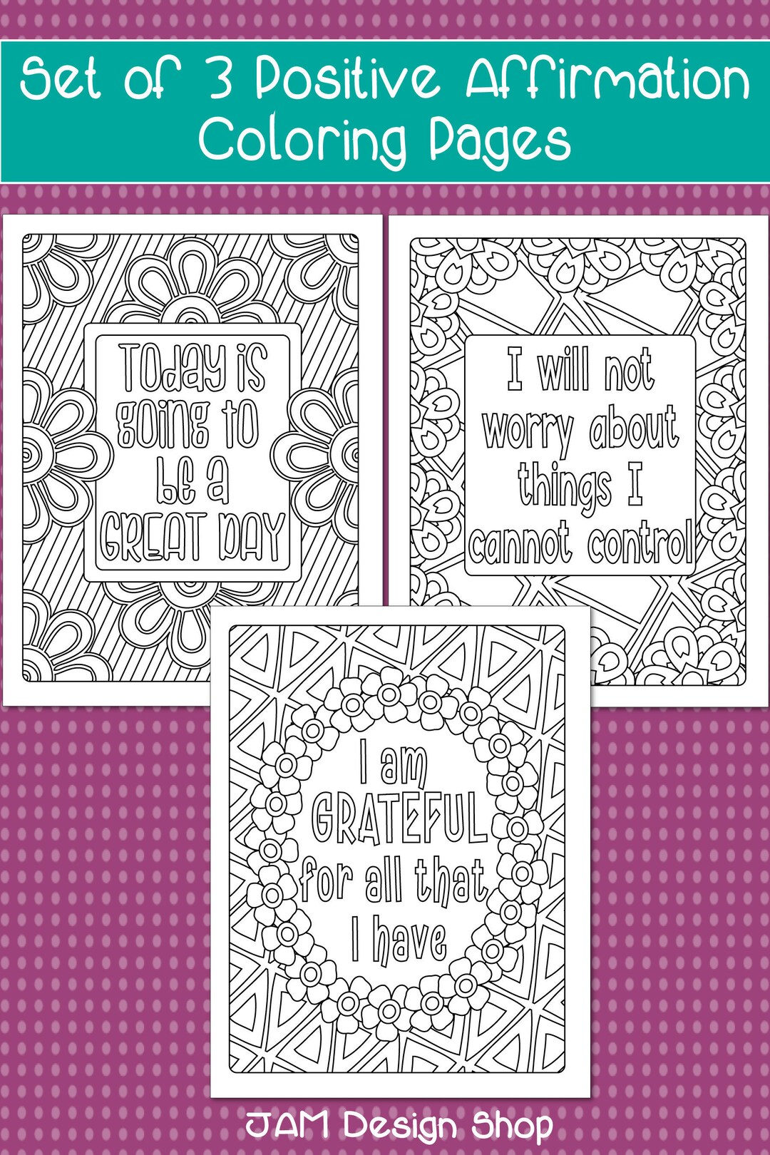 Positive Affirmation, Positivity Quotes, Positive Vibes, Coloring for ...
