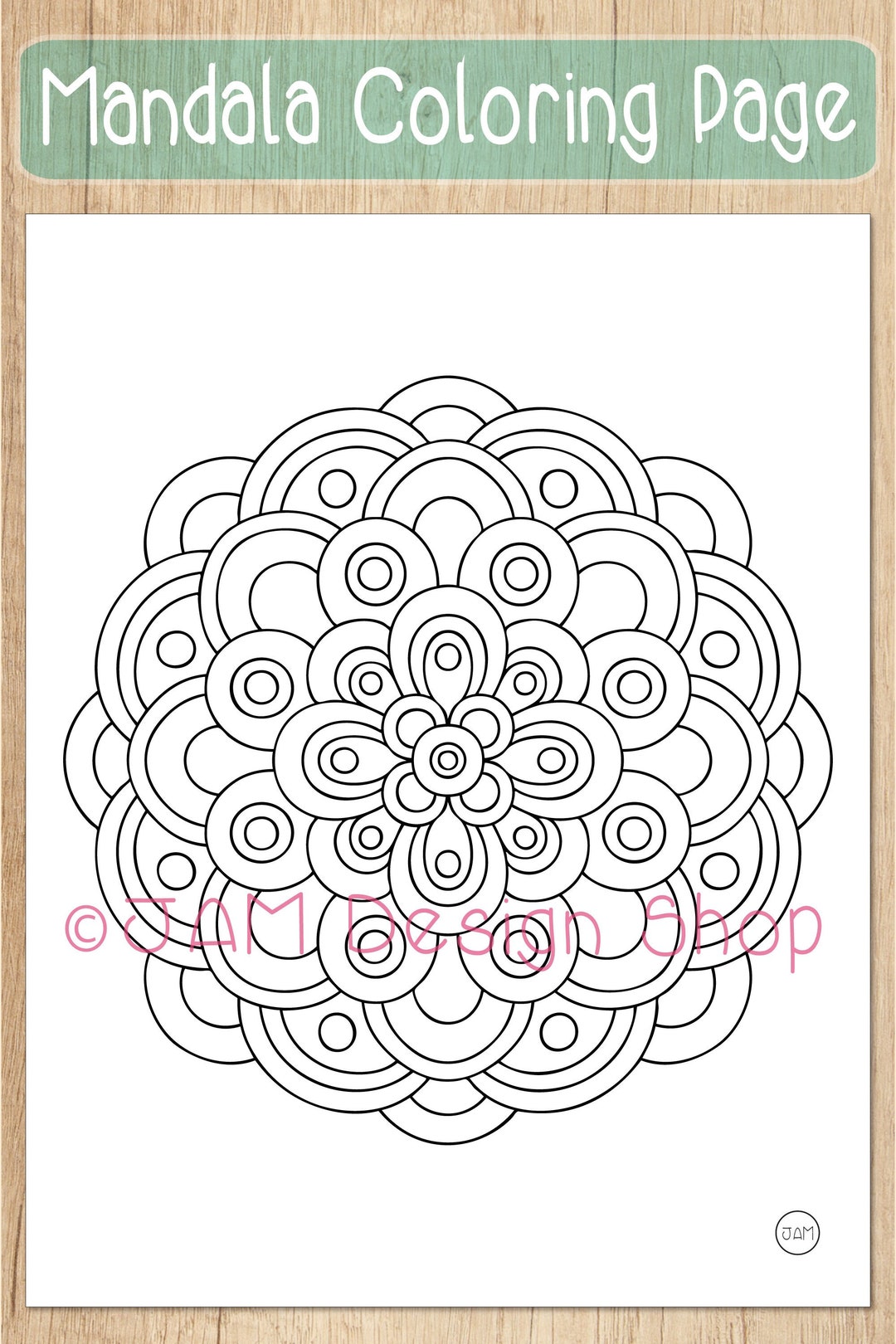 Mandala Coloring Page, Adult Coloring Page, Mandala to Color, Printable ...