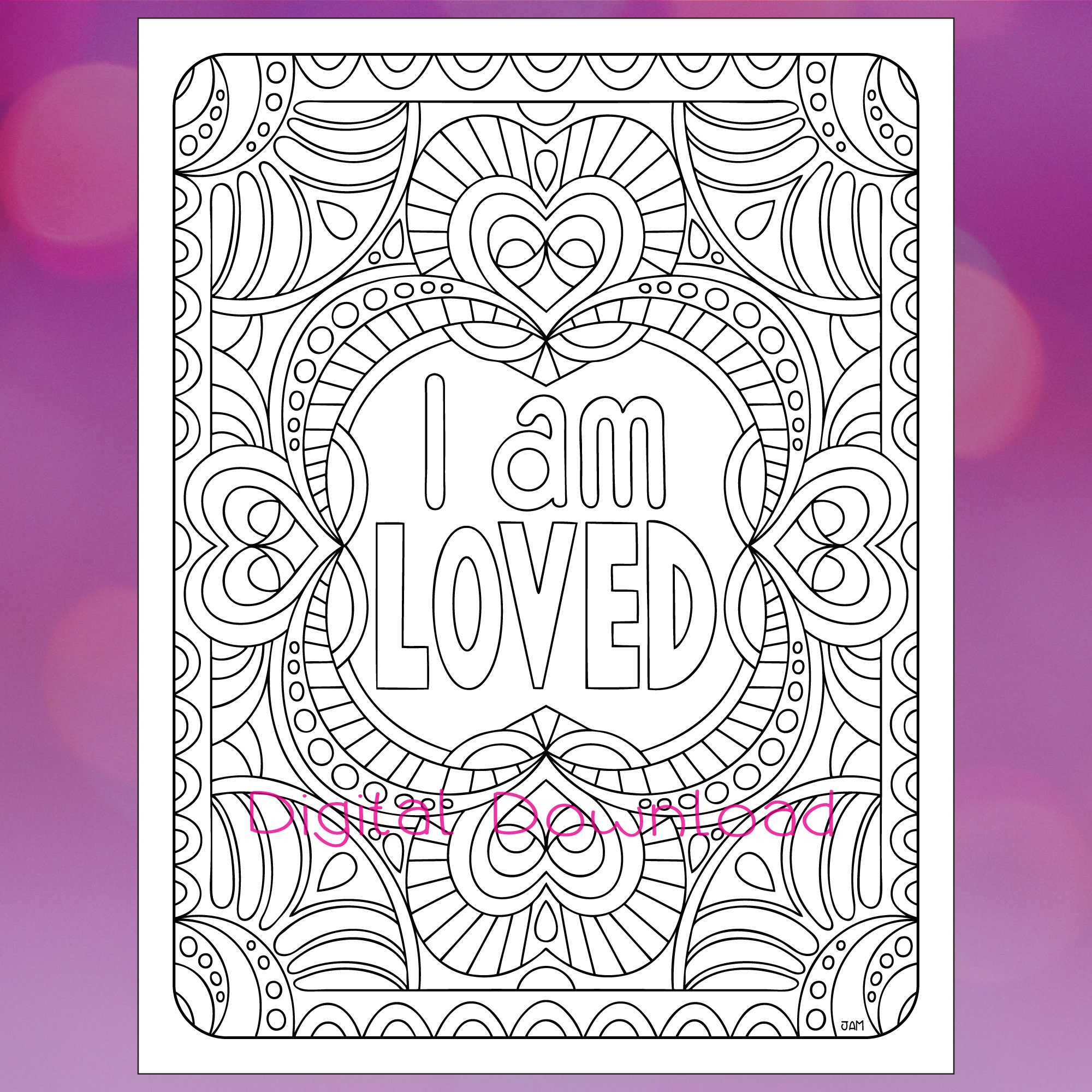 Positive Affirmation Coloring Page, Positivity Quotes, Positive Vibes ...