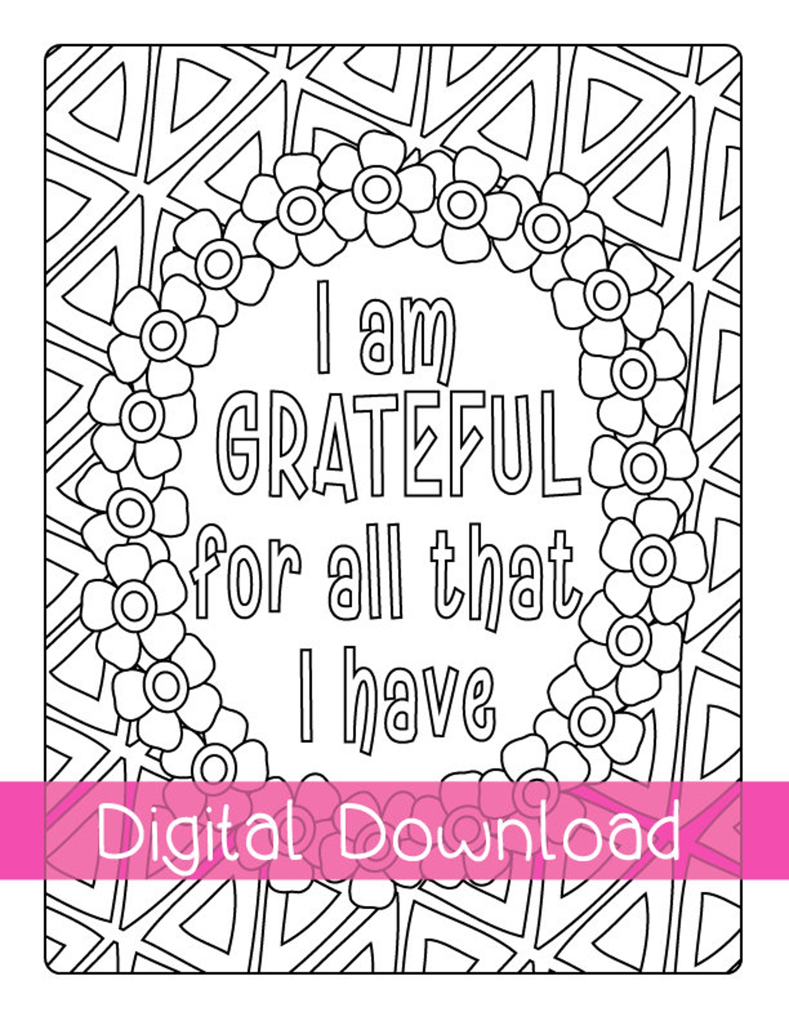 Positive Affirmation, Positivity Quotes, Coloring Page, Coloring for ...