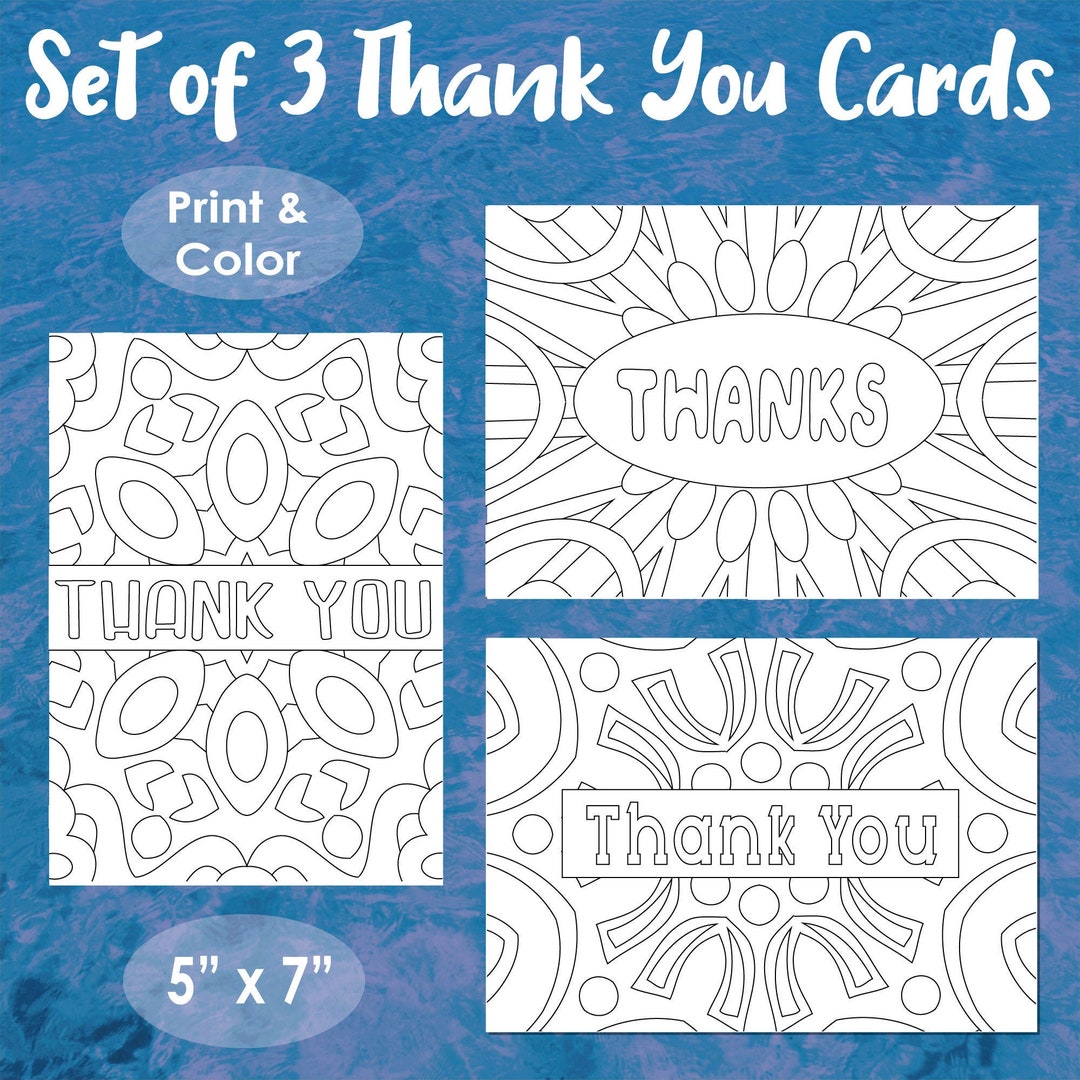 Thank You Cards, Abstract Designs, Greeting Cards, Coloring Pages ...
