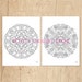 Adult Coloring Book, Instant Download, Abstract Mandalas Coloring Pages ...