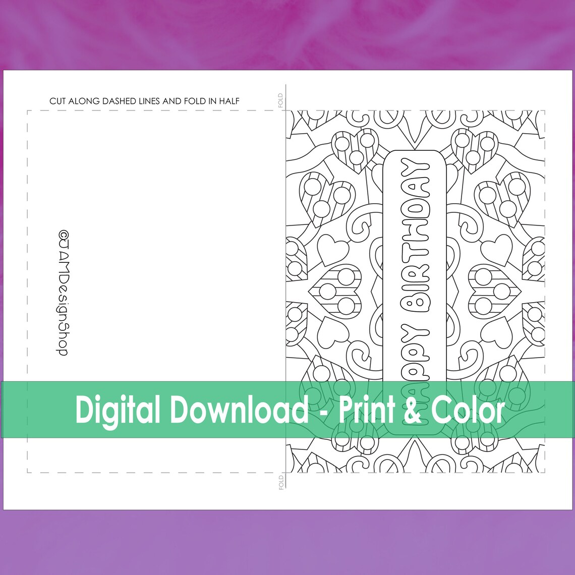 Heart Birthday Cards, Printable Birthday Cards, Printable Cards ...