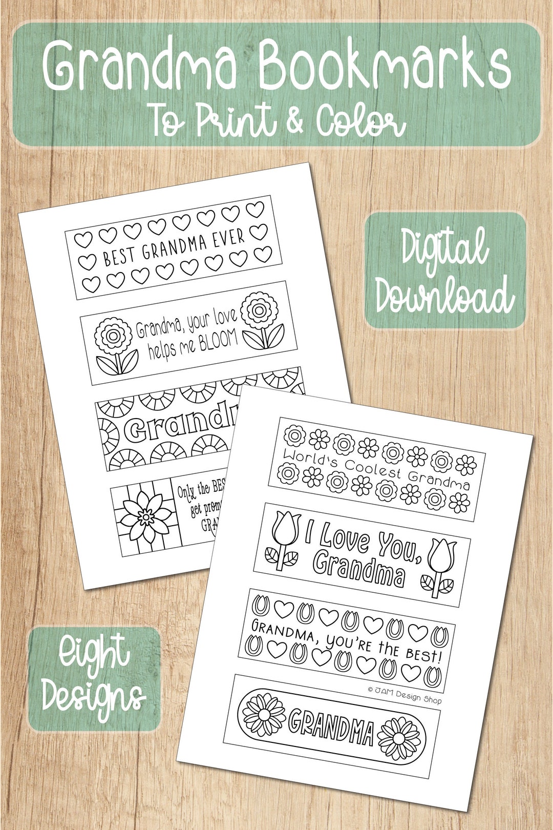 Grandmother Gift, Mother's Day Bookmarks, Grandma Bookmarks, Mother's ...