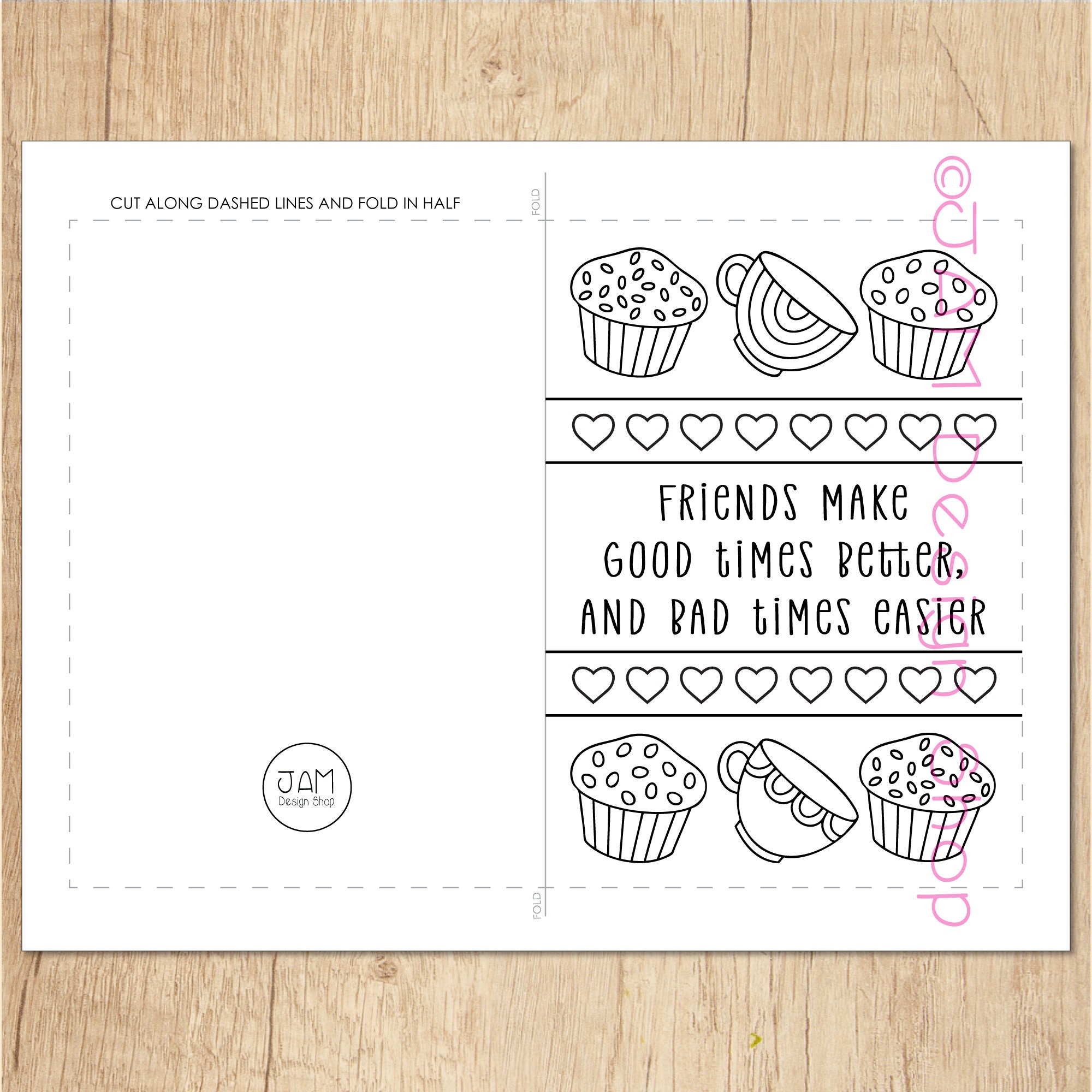 Friendship Cards, Best Friend Gift, Friendship Quotes, Coloring Cards ...