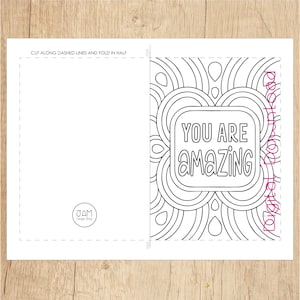 Encouragement Cards, Encouragement Gift, Motivational Quotes, Coloring ...