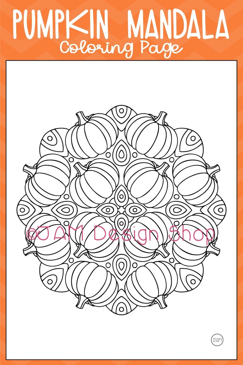 Pumpkin Mandala, Mandala Coloring Page, Fall Activities, Holiday Party ...