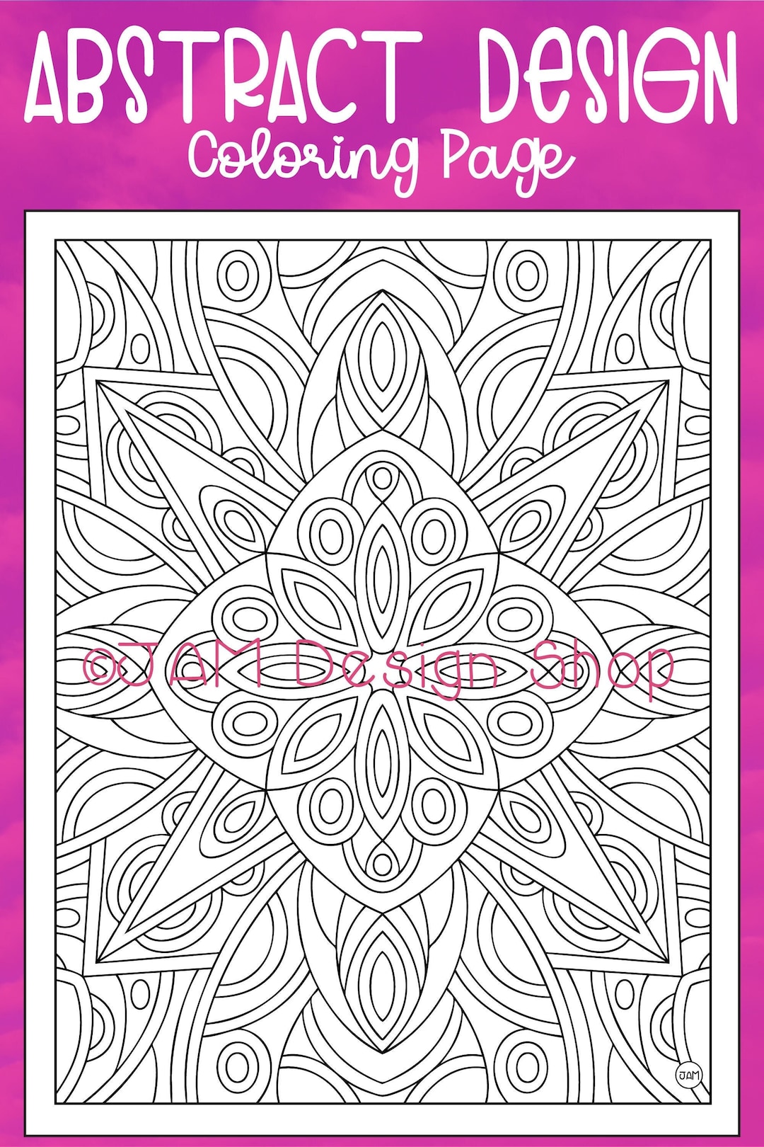 Zentangle Coloring Pages, Printable Coloring, Instant Download ...