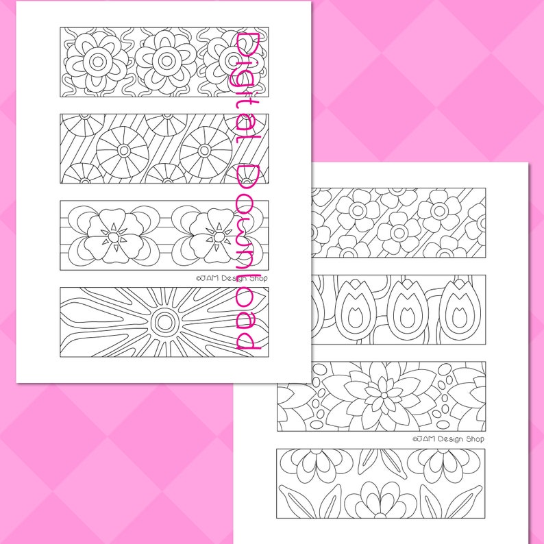 Coloring Bookmarks, Bookmark Set, Bookmarks for Women, Bookmarkers Set ...