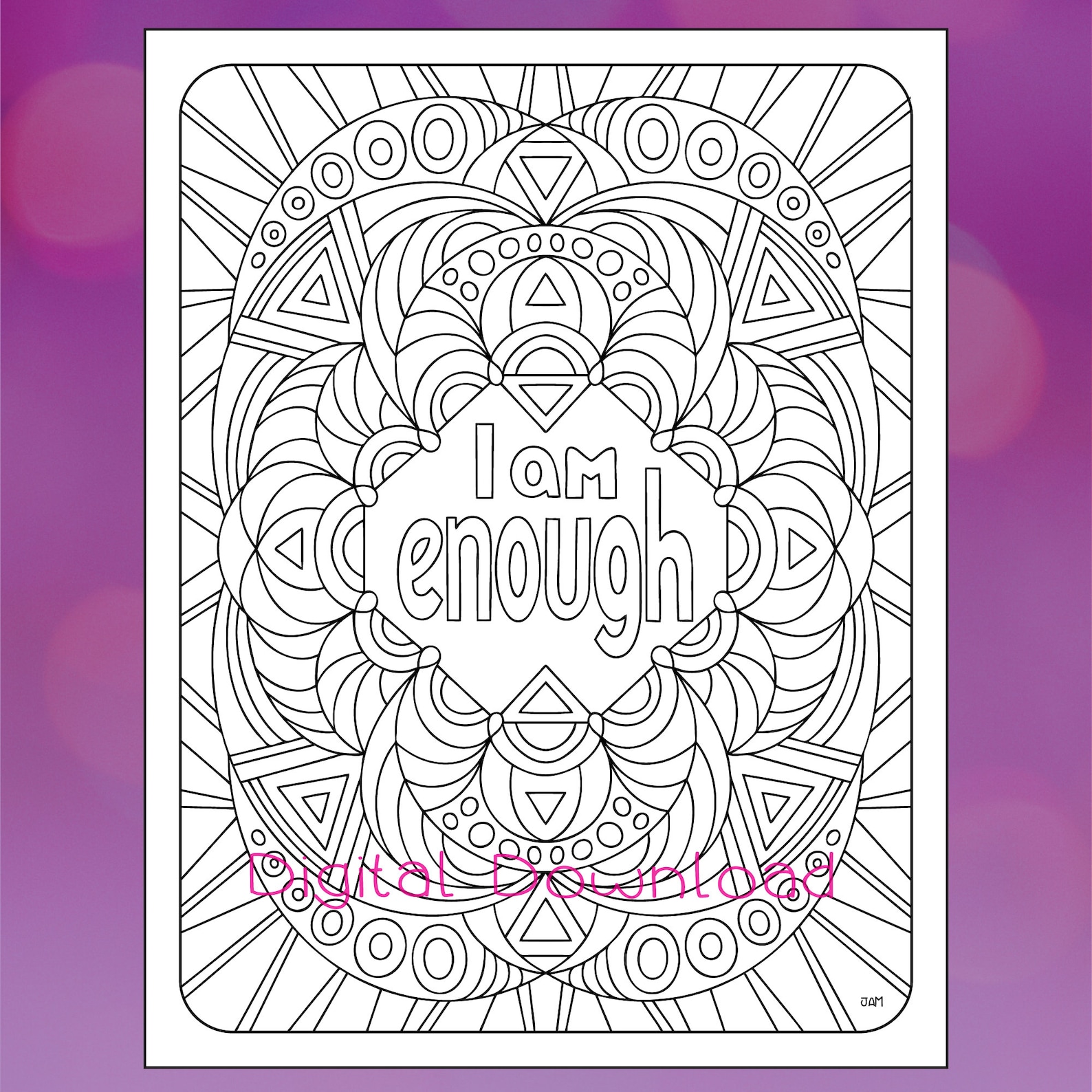 Positive Affirmation Coloring Page, Positivity Quotes, Positive Vibes ...