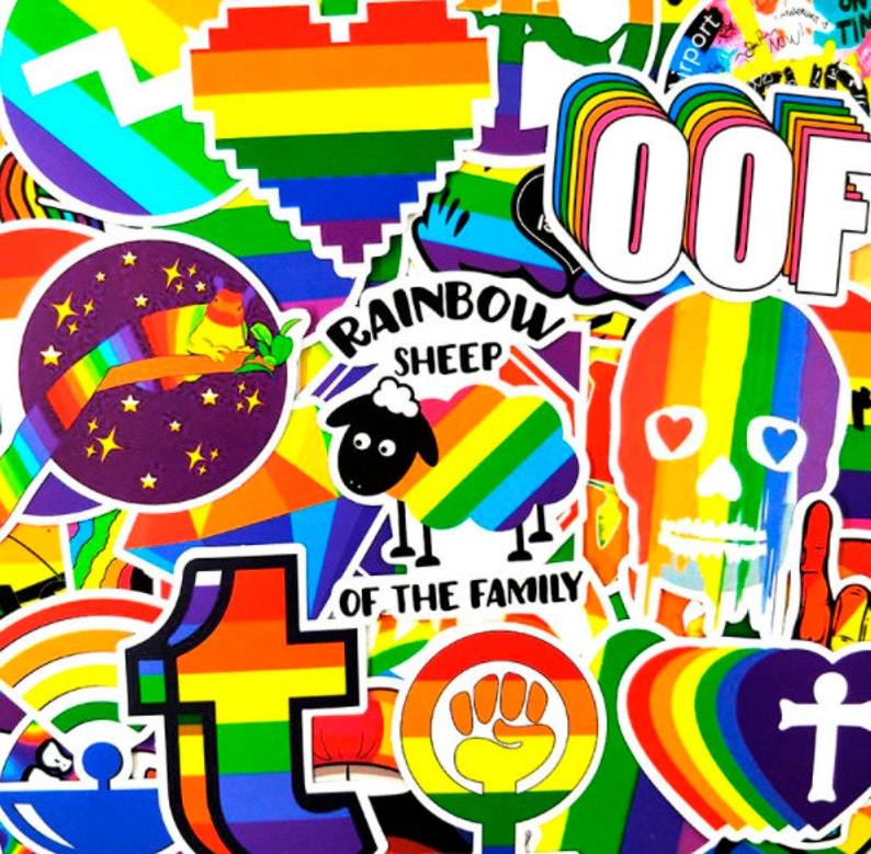 LGBT Sticker Bomb Pack Laptop Stickers Bike Stickers | Etsy