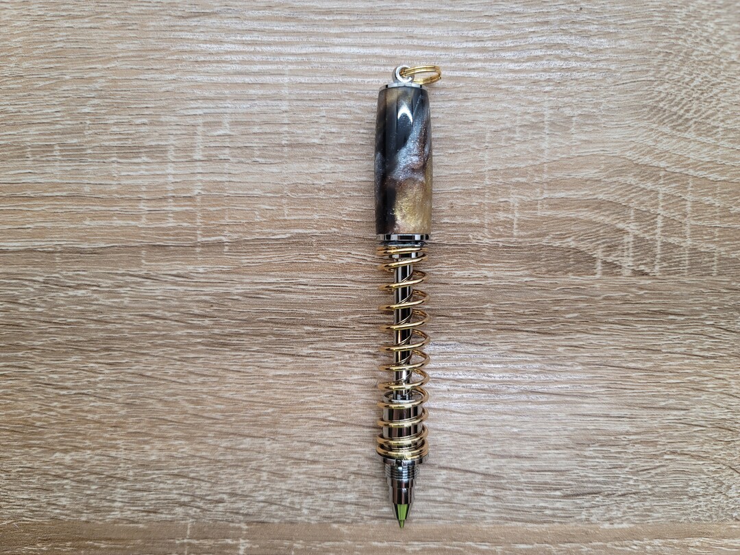 Diamond Dust Casted Shocker Style Ballpoint Ink Pen/keychain - Etsy