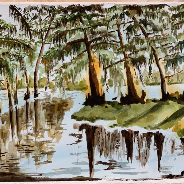 Bayou Paintings - Etsy
