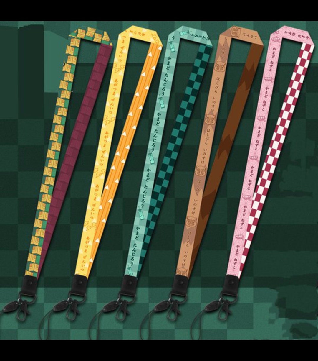 Demon Ghost Killer Lanyard Keychain Anime - Etsy UK