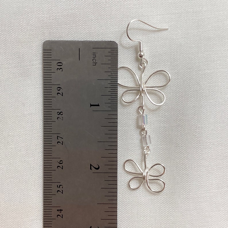 Wire Dangling Butterfly Earrings - Etsy