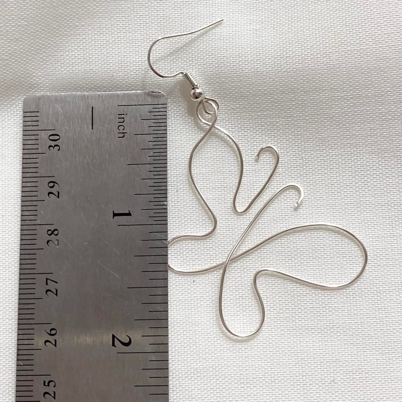 Wire Butterfly Earrings - Etsy