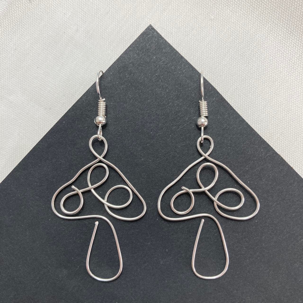 Wire Mushroom Earrings - Etsy