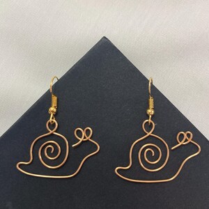 Wire Snail Earrings - Etsy