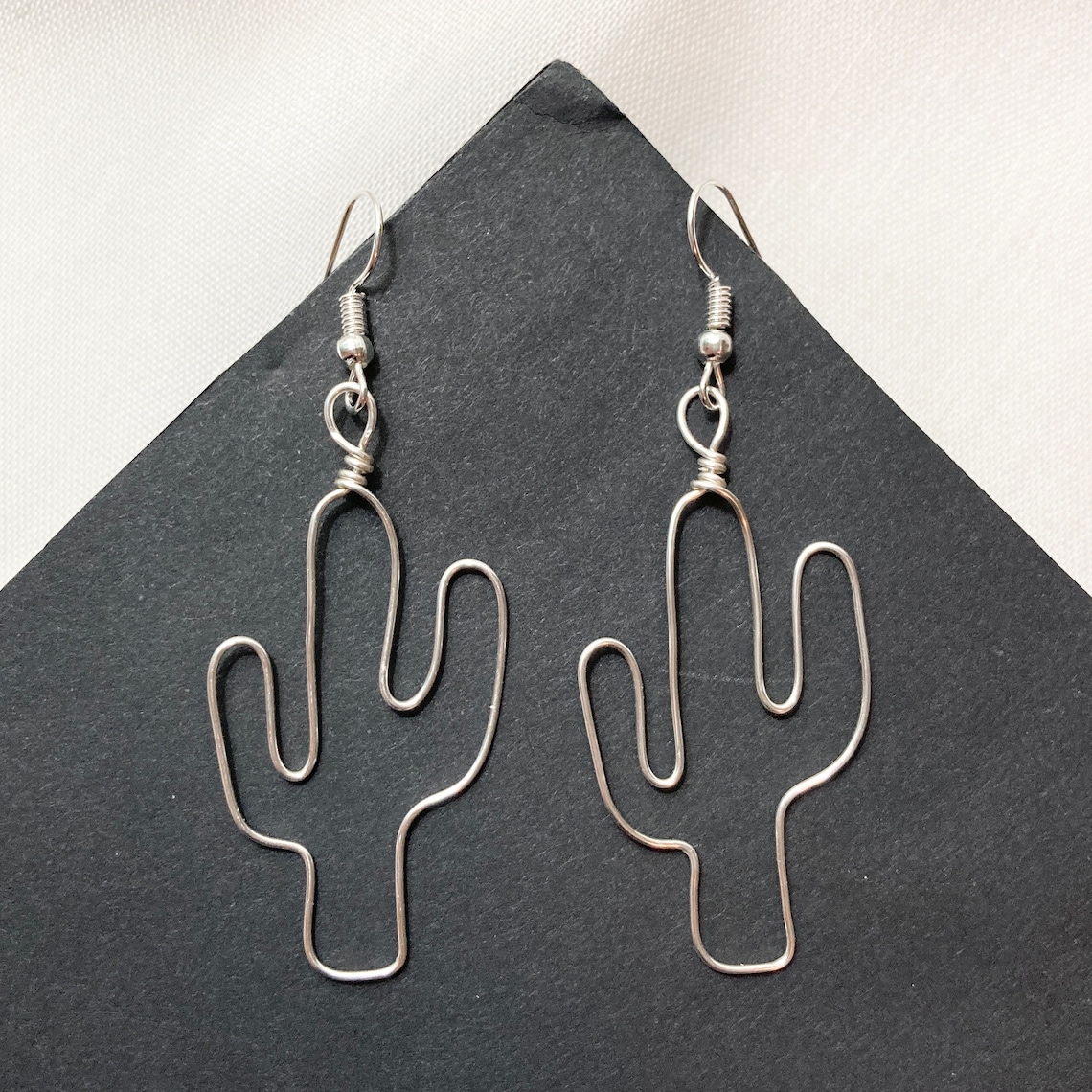 Wire Cactus Earrings - Etsy