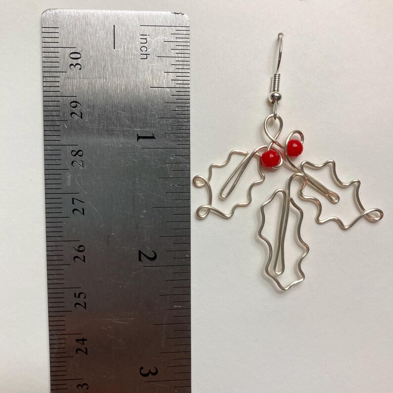 Wire Mistletoe Earrings - Etsy