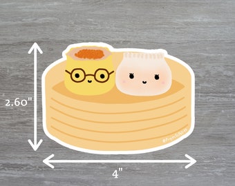 Punny Cute You're All That and Dim Sum Asian Sticker - Etsy