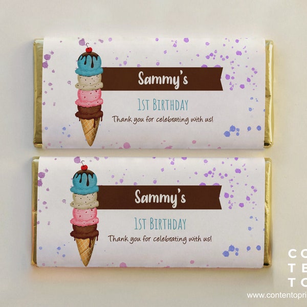 Ice Cream Bar Wrapper - Etsy