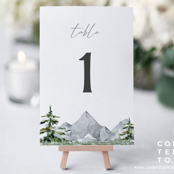 Mountain Table - Etsy