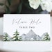 EDITABLE Mountain Place Card Template 0018AA - Etsy