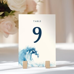 EDITABLE | Ocean Table Number Template, 0012AA - Etsy