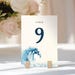 EDITABLE | Ocean Table Number Template, 0012AA - Etsy
