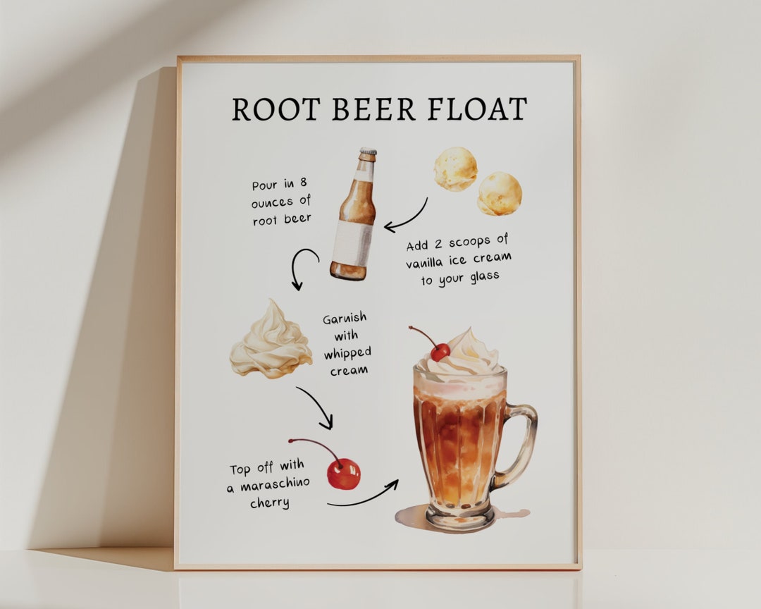 EDITABLE | Root Beer Float Bar Sign Template, 0042AA - Etsy
