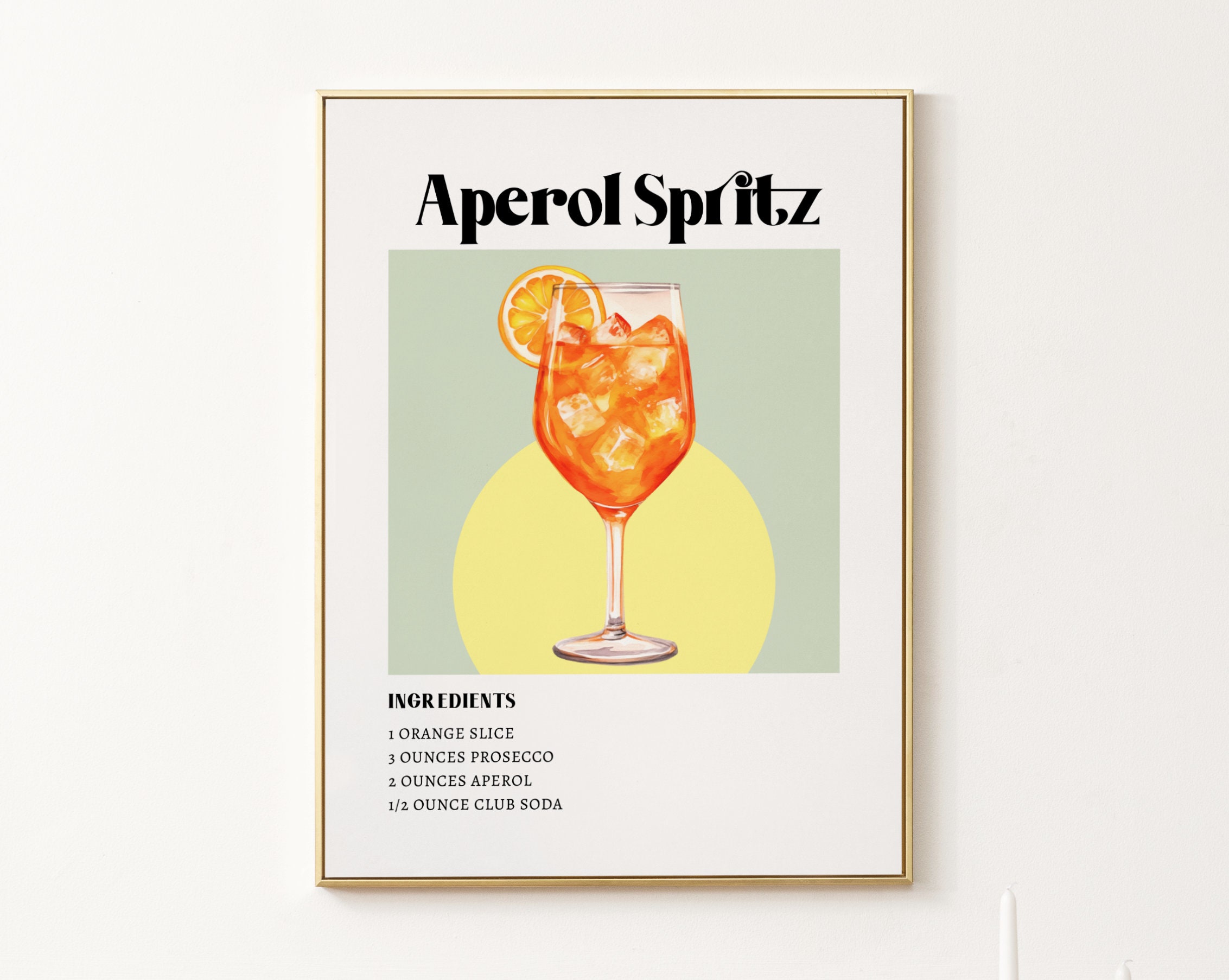 EDITABLE Aperol Spritz Bar Sign Template, 0042AA - Etsy UK