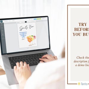 EDITABLE | Spritz Bar Sign Template, 0042AA - Etsy