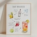 EDITABLE | Bay Breeze Bar Sign Template, 0042AA - Etsy