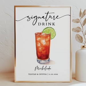 EDITABLE | Michelada Bar Sign Template, 0042AA - Etsy