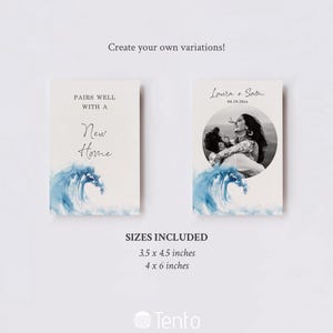 EDITABLE | Ocean Wine Bottle Label Template, 0012AA - Etsy