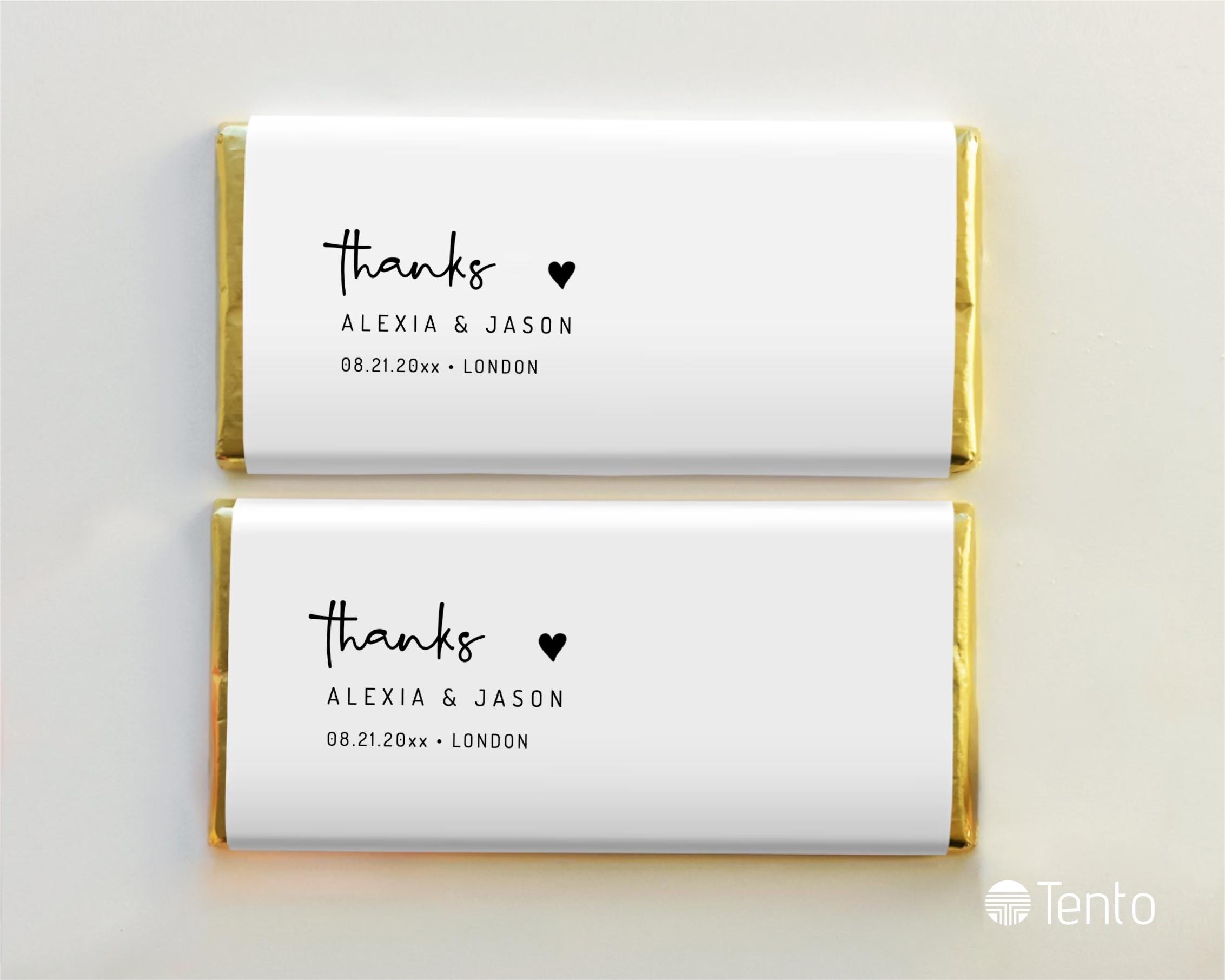 EDITABLE | Candy Bar Wrapper Template, 0001AA - Etsy