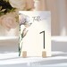EDITABLE | Iris Flower Table Number Template, 0019AA - Etsy