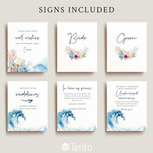 EDITABLE | Ocean Sign Bundletemplate, 0012AA - Etsy