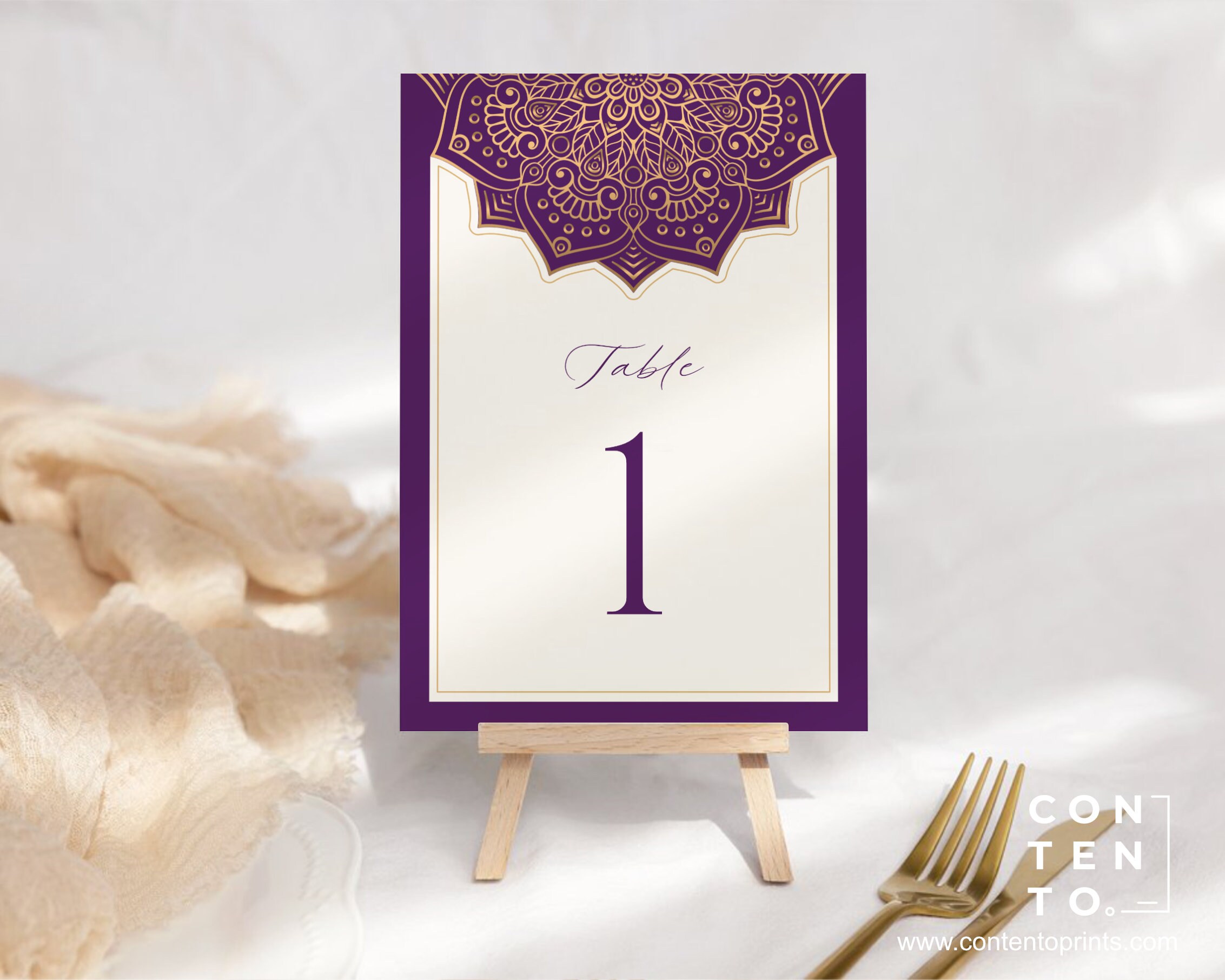 EDITABLE Mandala Table Number Template Wedding Table - Etsy