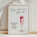 EDITABLE Blushing Bride Bar Sign Template, 0042AA - Etsy