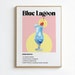 EDITABLE | Blue Lagoon Bar Sign Template, 0042AA - Etsy