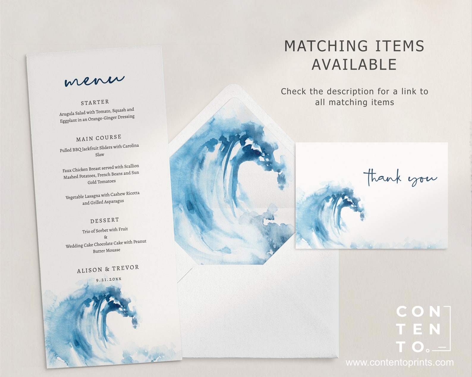 EDITABLE Ocean Wedding Invitation Template Set Sea Wedding - Etsy