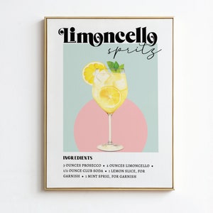 EDITABLE | Limoncello Spritz Bar Sign Template, 0042AA - Etsy