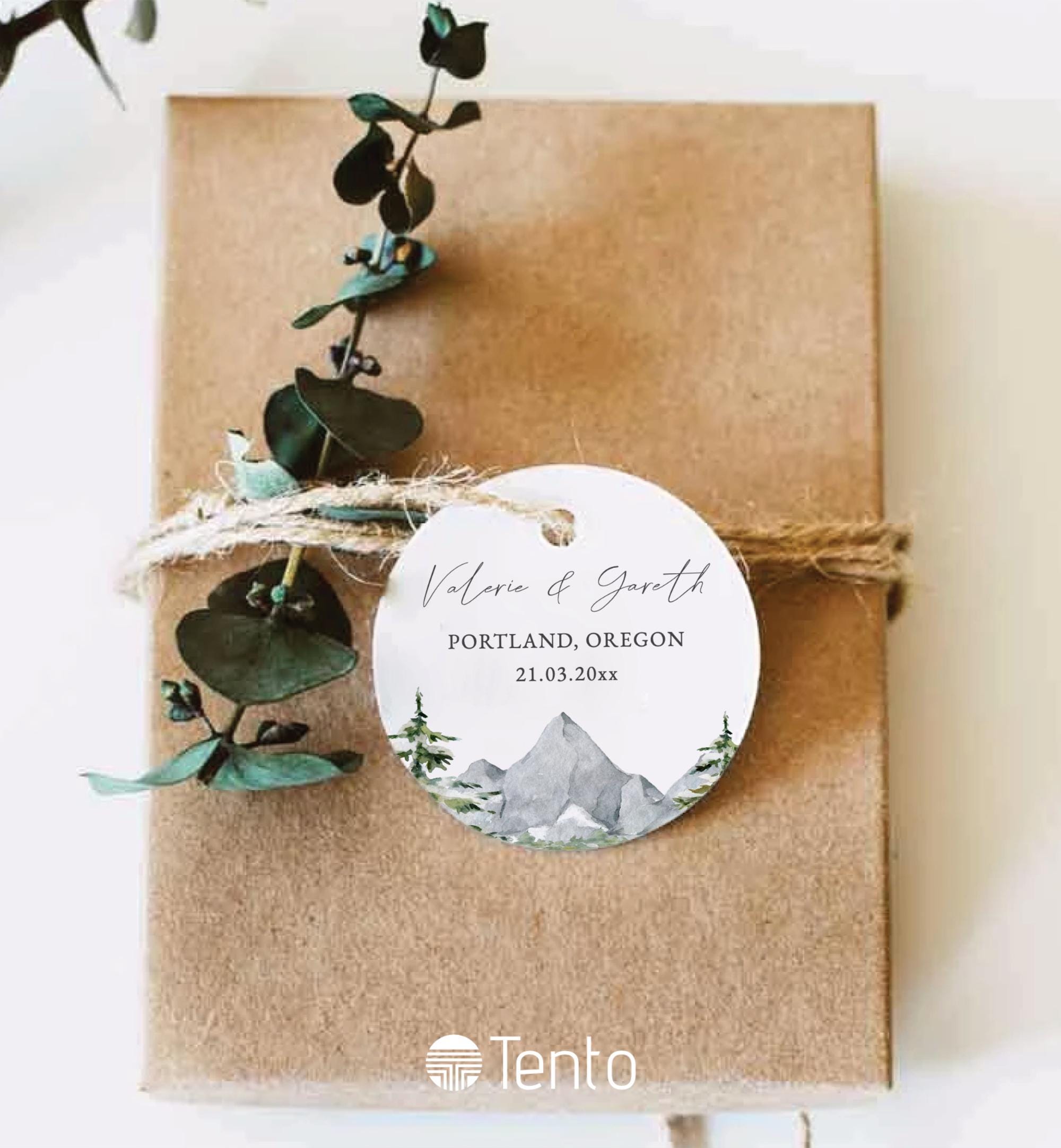 EDITABLE | Mountain Favor Tag Template, 0018AA - Etsy