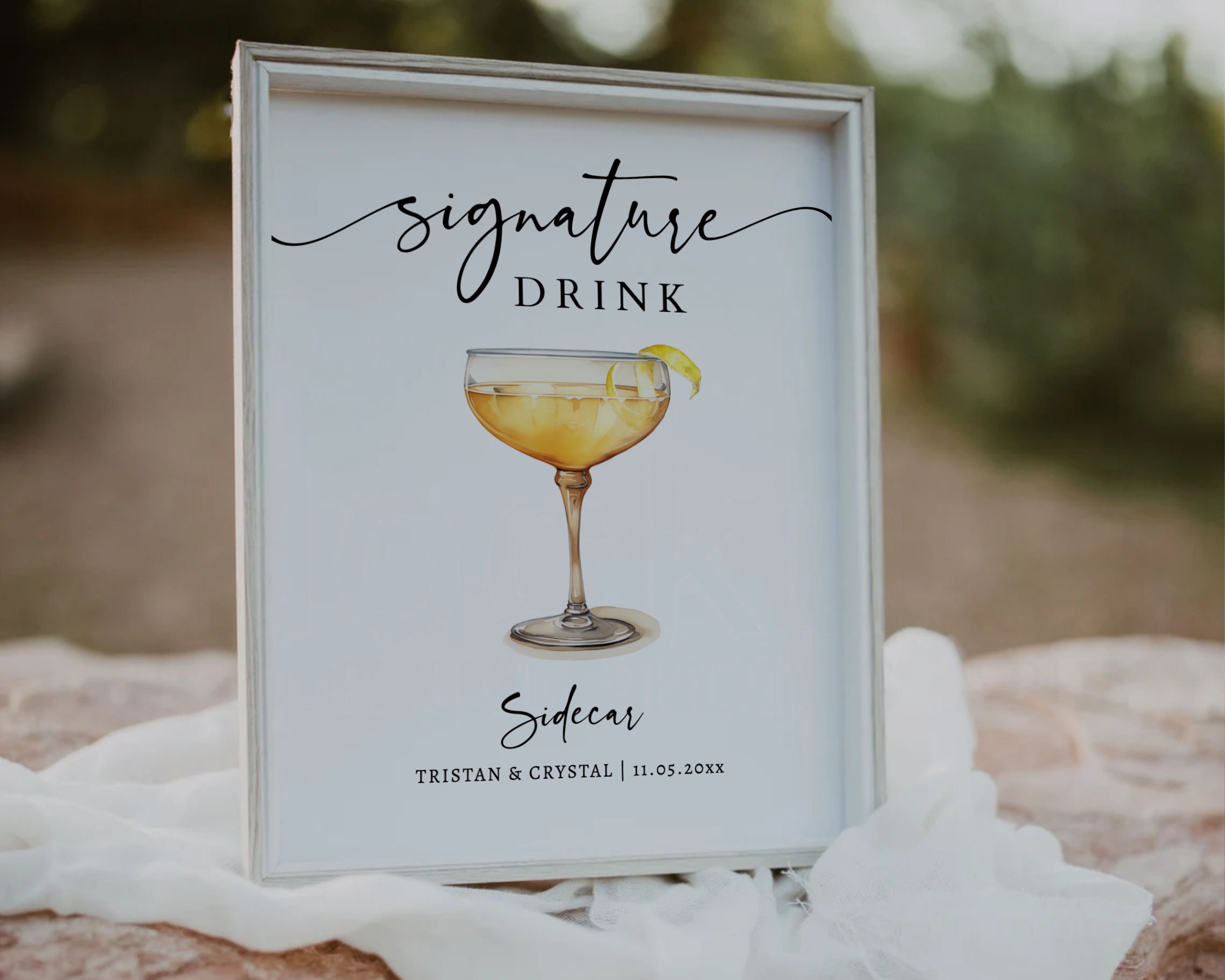 EDITABLE | Sidecar Bar Sign Template, 0042AA - Etsy